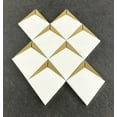 Thassos White Kite Shape With Gold Metal Mosaic Tile - Case (10 Sheets ...