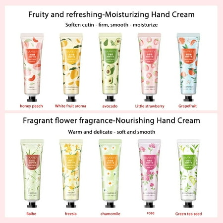 10 Pcs Mini Hand Cream Floral Fragrance Hand Cream Moisturizing Hand ...