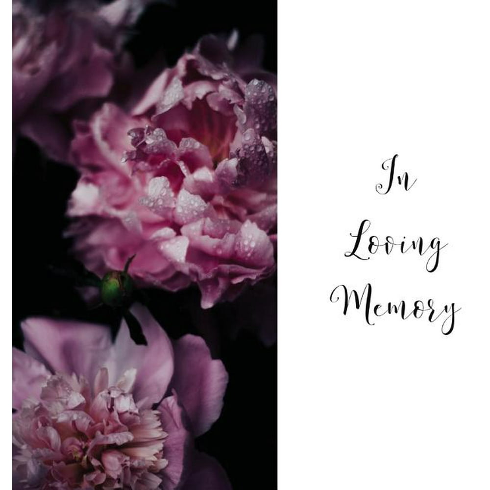 In Loving Memory Funeral Guest Book, Celebration of Life, Wake, Loss ...