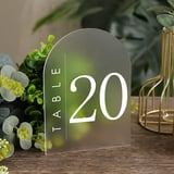UNIQOOO Arch Acrylic Table Signs, Perfect for Wedding Table Numbers ...