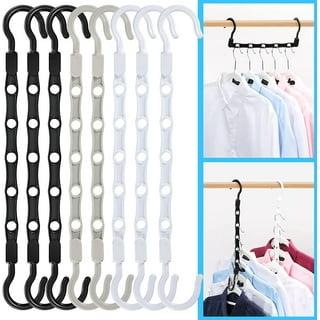 Visland Hanger Stacker Caddy Holder Storage PP Clothes Hanger Organizer ...