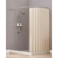 Adjustable Diamond-Shaped Corner Shower Curtain Rod with Hooks and ...