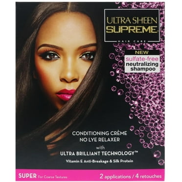 Ultra Sheen Supreme No Lye Relaxer Conditioning Hair Creme, Regular, 2 ...