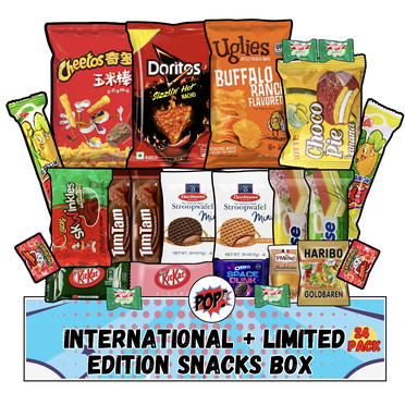 International Snack Box, 30 Full-Size Chocolate Assortment Bars ...