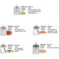 5 in 1 Stainless Steel Rotary Grater,Kitchen Grater Vegetable Slicer ...