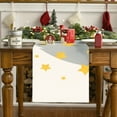7 Piece Linen Table Runner and Placemats Set, Cute Teddy Bear Stars ...