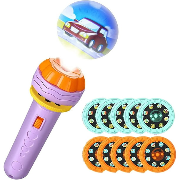 More than 80 patterns (purple) 10 flashlight projection cards for ...