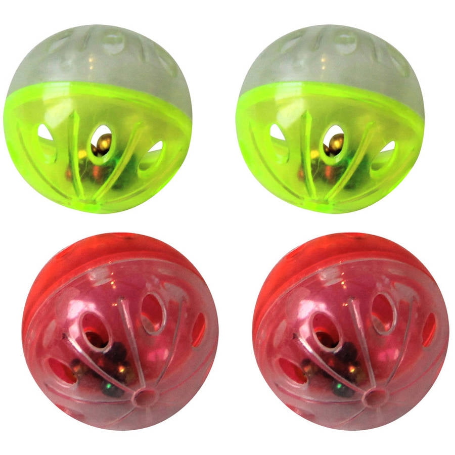 6-Pack Plastic Ball with Rattle, Assorted, 24 Pieces - Walmart.com