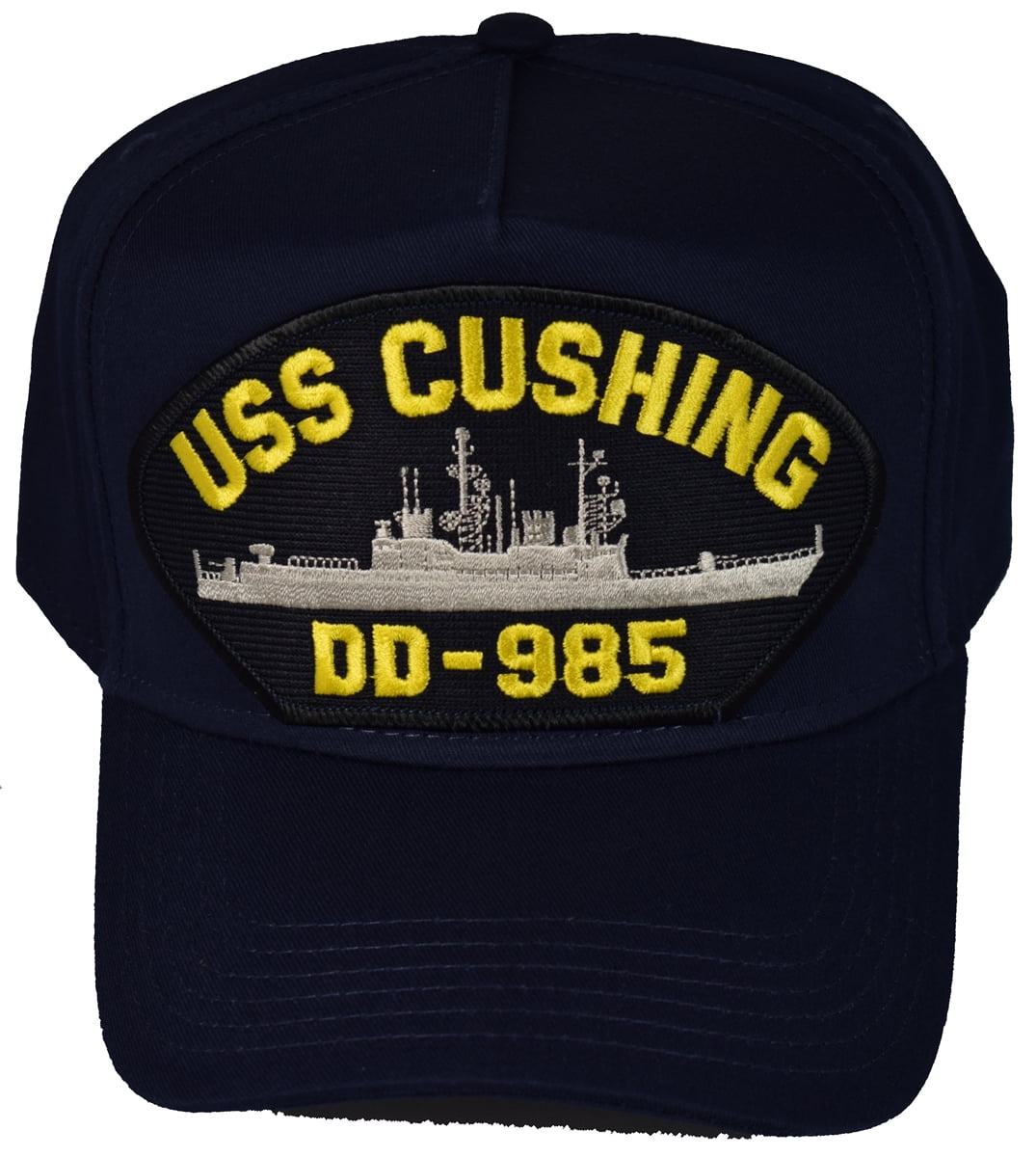 USS CUSHING DD-985 SHIP HAT - NAVY BLUE - Veteran Owned Business ...