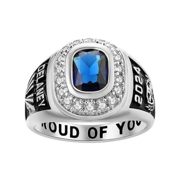 Keepsake Personalized Women's Square Class Ring available in Valadium ...