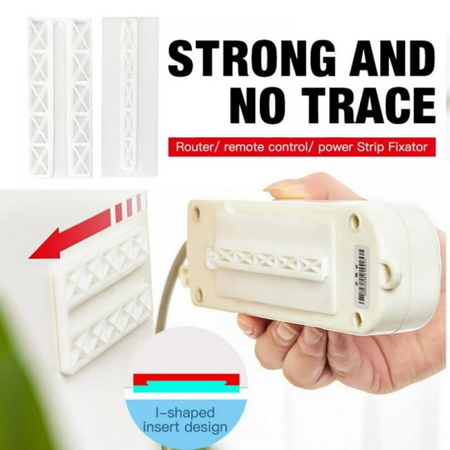 Self Adhesive Power Strip Holder,Wall Mount Power Strip Punch Free ...