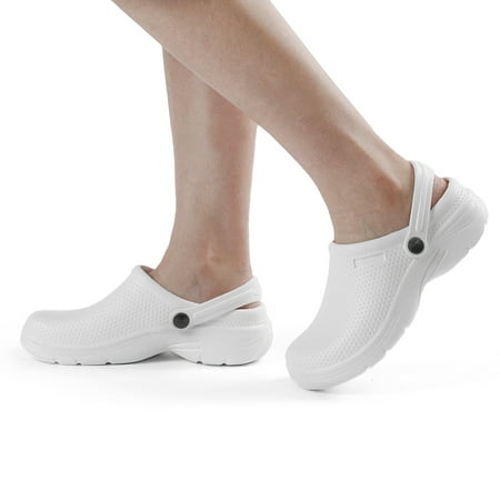 Women Rubber Nursing Shoes Chef Shoes Kitchen Working Slip On Non-Slip ...