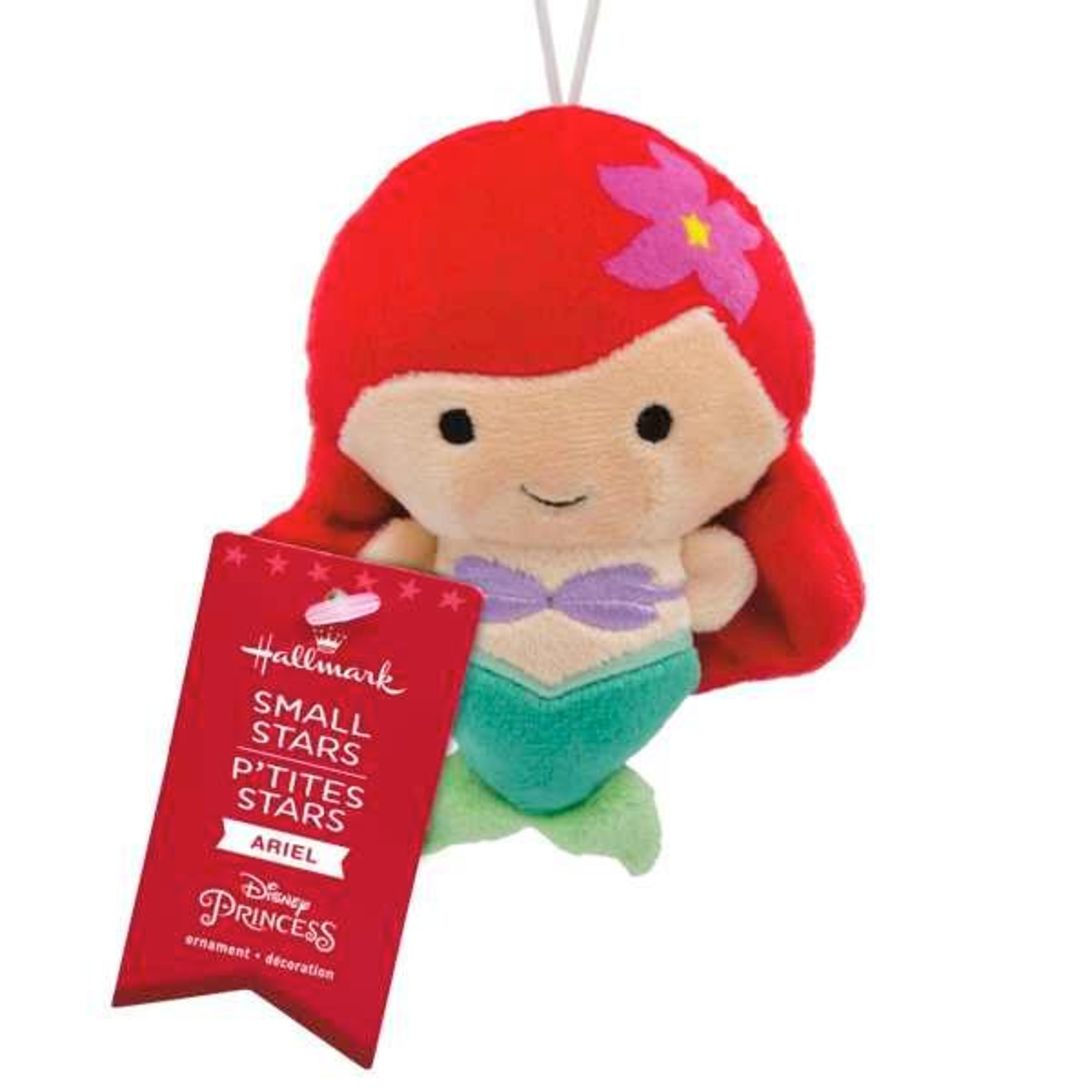 Hallmark Disney The Little Mermaid Ariel Plush Fabric Christmas ...