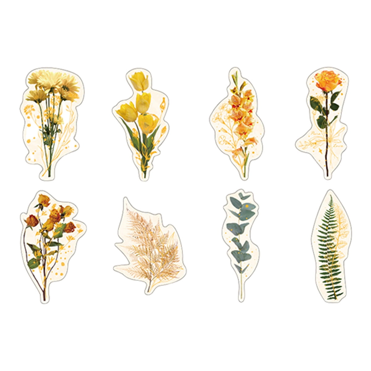 Set of Mosaic hot gold ledger stickers transparent skateboard luggage ...