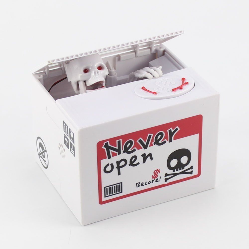 Ghost Skeleton Stealing Coin money Saving Box Piggy Bank - Walmart.com