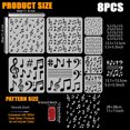 8Pcs 8 Styles Plastic Painting Stencils Templates Musical Note 150 ...