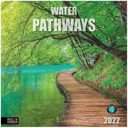 RED EMBER Water Pathways 2022 Hangable Wall Calendar - 12" x 24" Opened ...