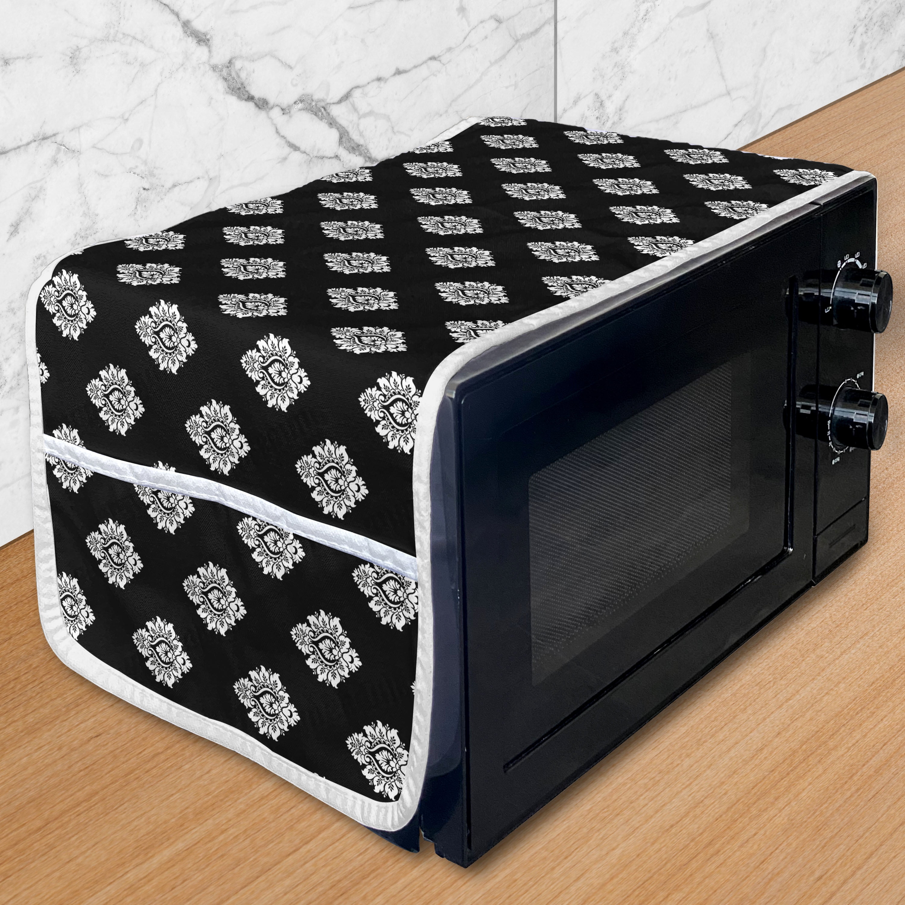 Vintage Microwave Oven Cover, Classic Style Damask Inspired Pattern ...