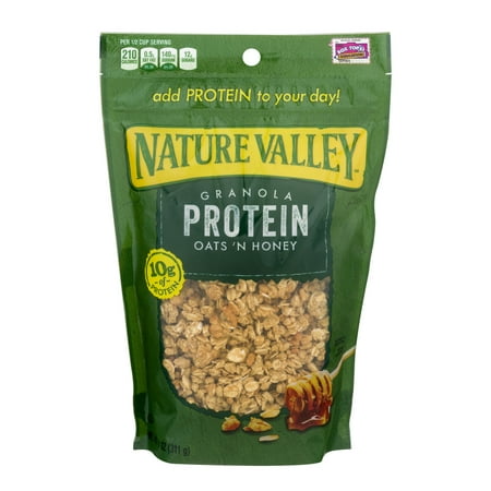Nature Valley™ Granola Protein Oats 'N Honey Crunchy Granola Bag 11 oz - Walmart.com