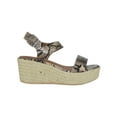 City Classified Women Wedge Sandals Open Toe Ankle Strap Flatform Espadrilles Platform LUTHOR-S ...