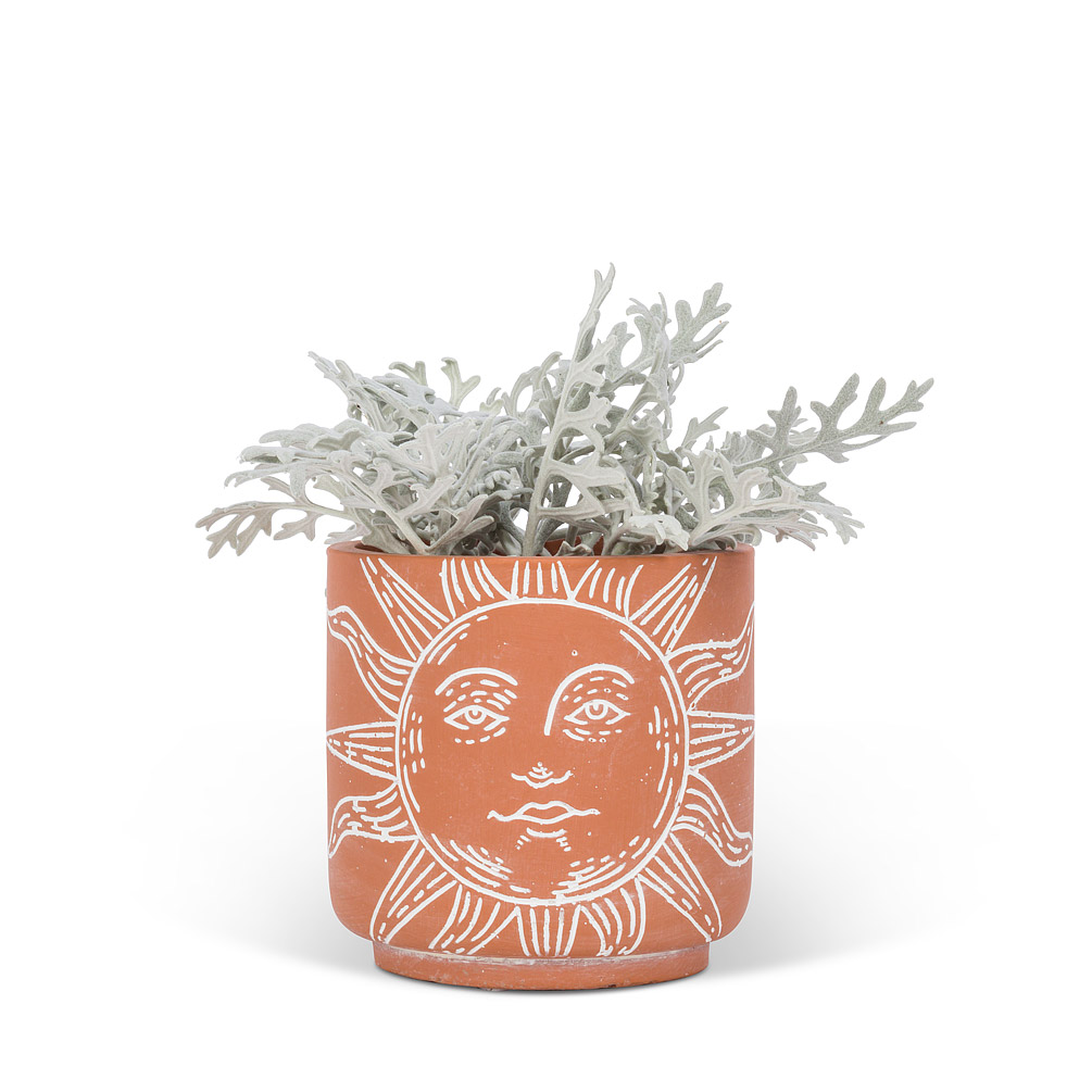 Set of 1 Small Sun Face Planter - Walmart.com