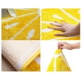 SELGRCE H·Y Yellow Lemon Semicircle-shaped Non-Slip Bathmat Area Rug ...