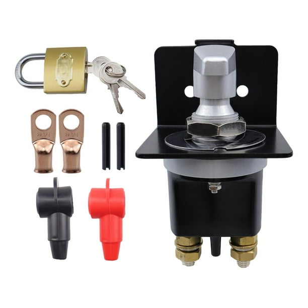 Colaxi Battery Disconnect Switch, Heavy Duty Kill Switch Fixed Handle ...