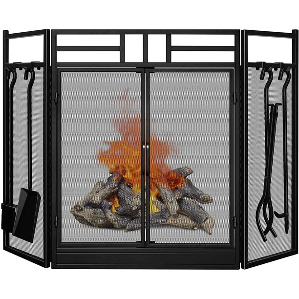 Glass Fireplace Cover