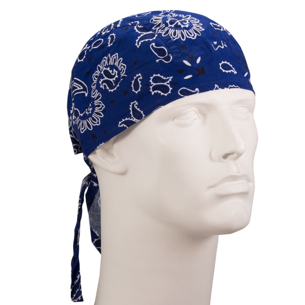 Royal Blue Paisley Doo Rag - Dozen Packed - Walmart.com