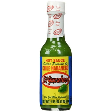 Pack of 12, El Yucateco Green Habanero Hot Sauce, 4 fl oz - Walmart.com