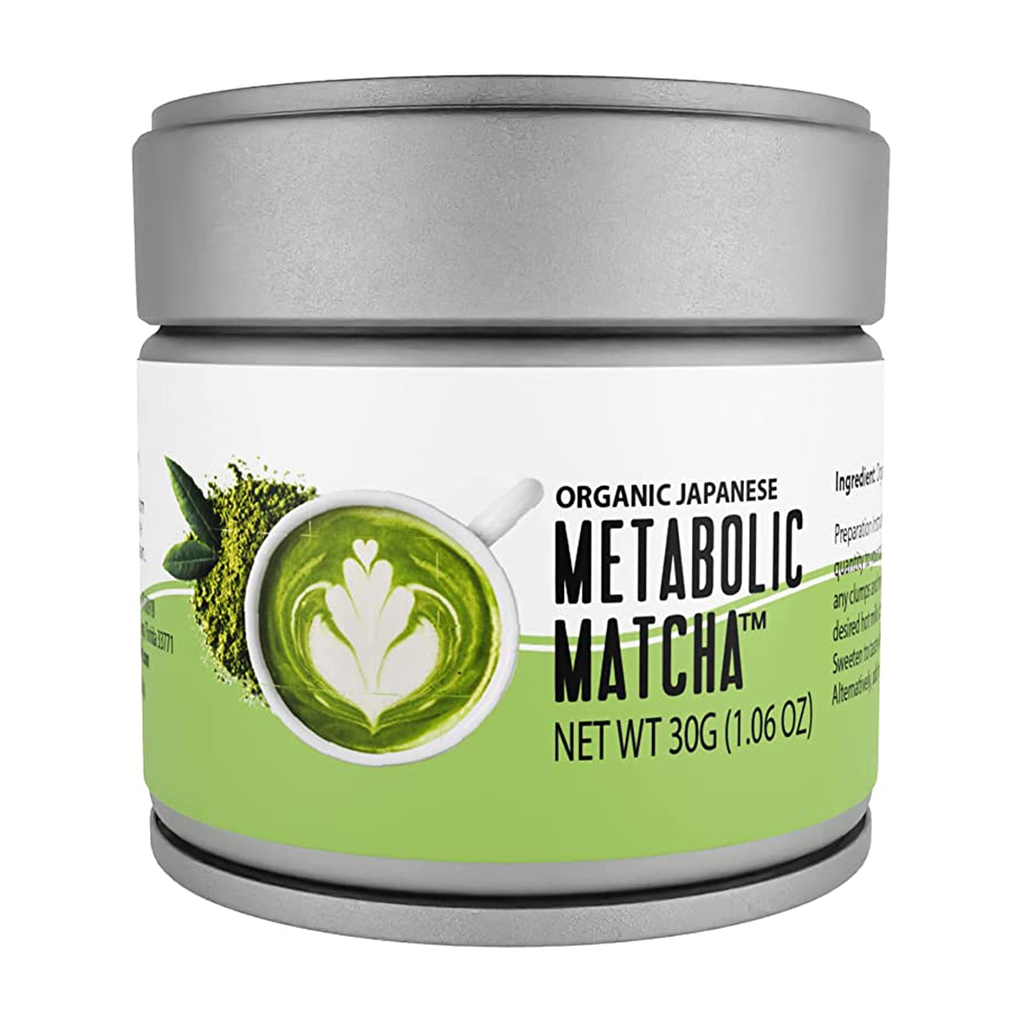NaturalSlim Metabolic Matcha - Organic Green Tea Matcha Powder, 30 ...