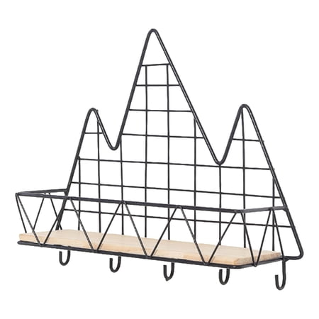 Simple Wall Hanging Shelf Floating Shelves Storage Rack Punch Free ...