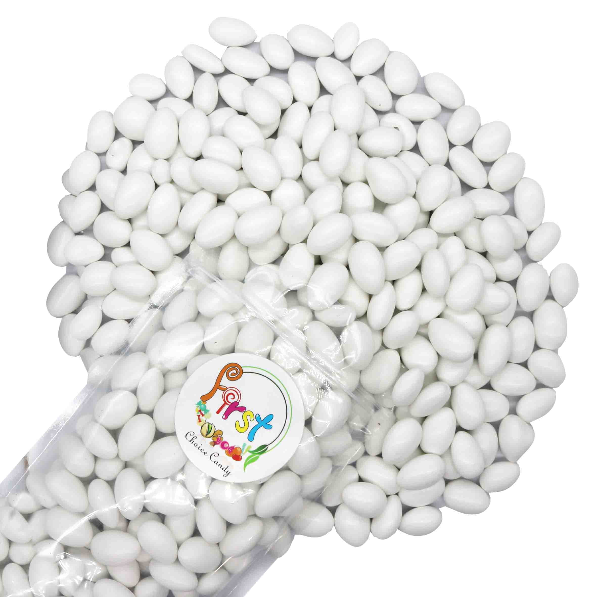 FirstChoiceCandy White Jordan Almonds 2 Pound Resealable Bag - Walmart.com