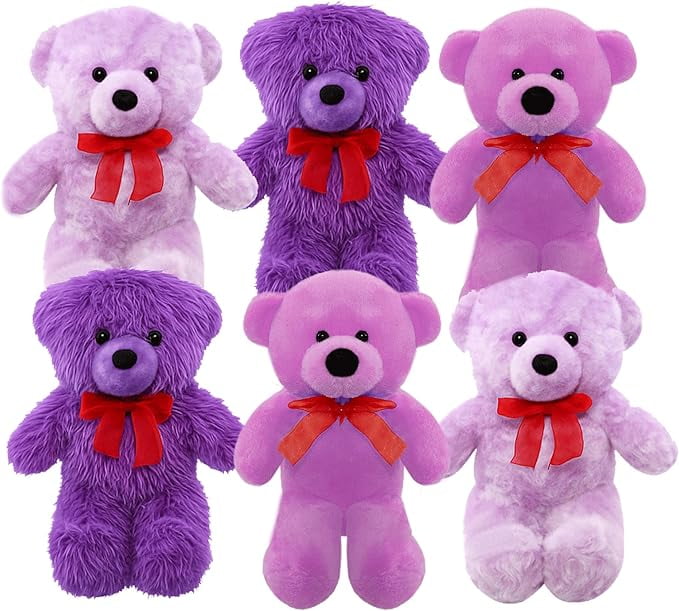Set de 6 piezas Osos Mix Flomo Color Morado Surtidos de peluche ...