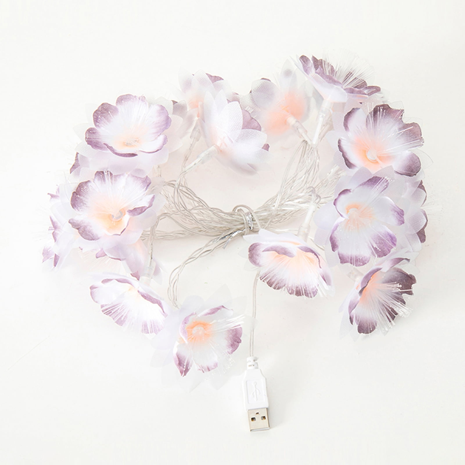 Huam Floral Fairy Lamp Decorative Plug-and-Play Attractive Indoor LED ...