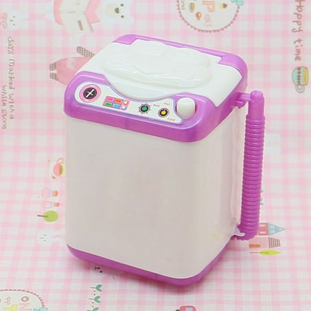 Flmtop Cute Silicone Doll Washing Machine Mini Washer Doll House ...