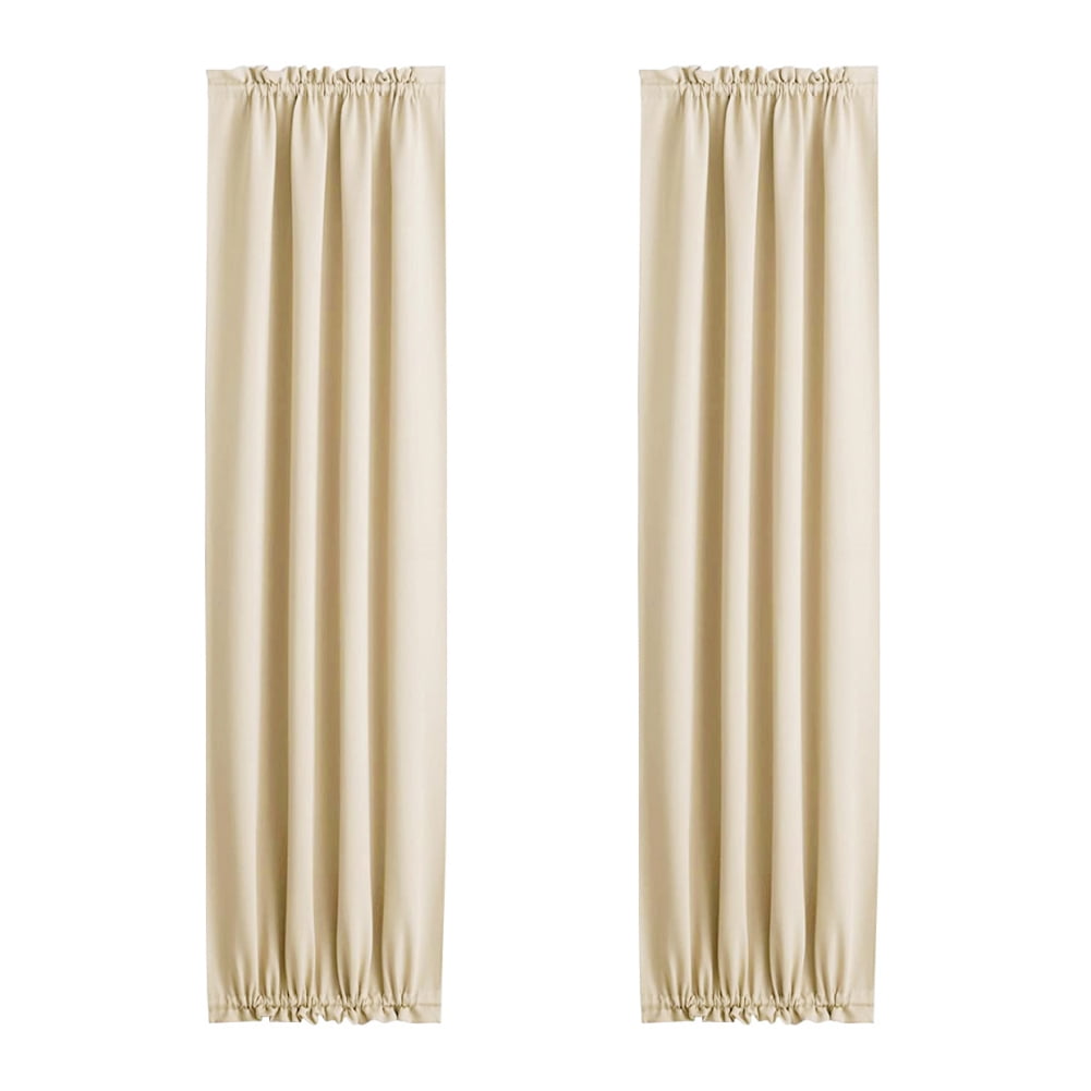 French Style Door Curtains, Blackout Thermal Insulated Sidelight Door ...