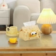 EclipseJewels Cute Cheese Tissue Box, Cartoon Desktop Fabric Tissue ...