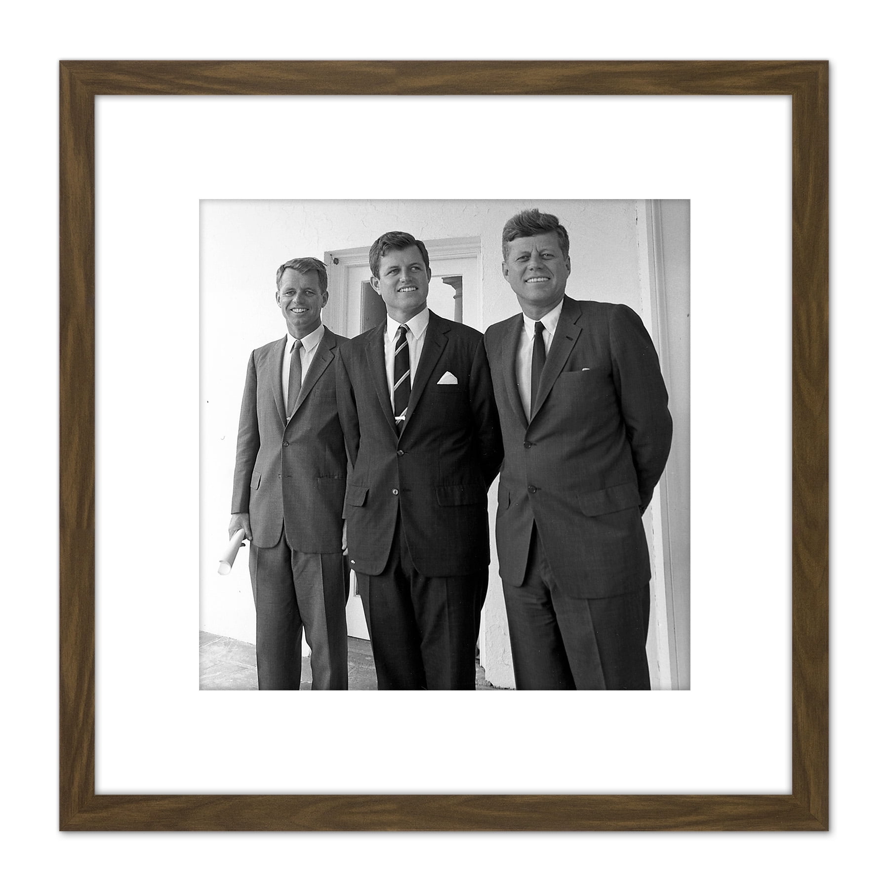 Portrait President JFK Brothers John Robert Ted Kennedy Photo 8X8 Inch ...