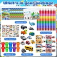 72Pcs Transportation Party Coloring Book with Crayons Bulk，Vehicle Car ...