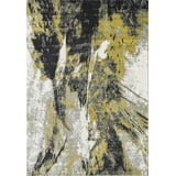 Abani Laguna Collection Modern Abstract 3' x 5' Gold and Grey Modern ...