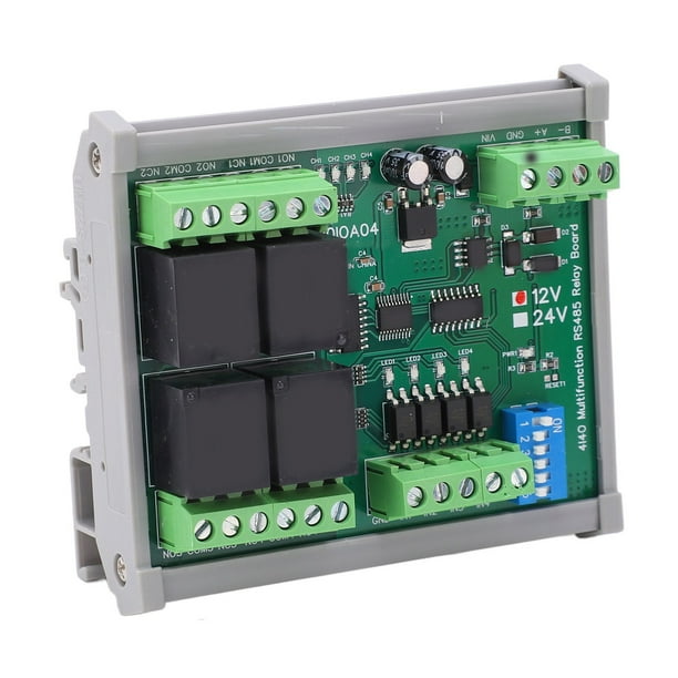 Módulo de control de relé, módulo de relé RS485 Módulo de relé 4 R ...