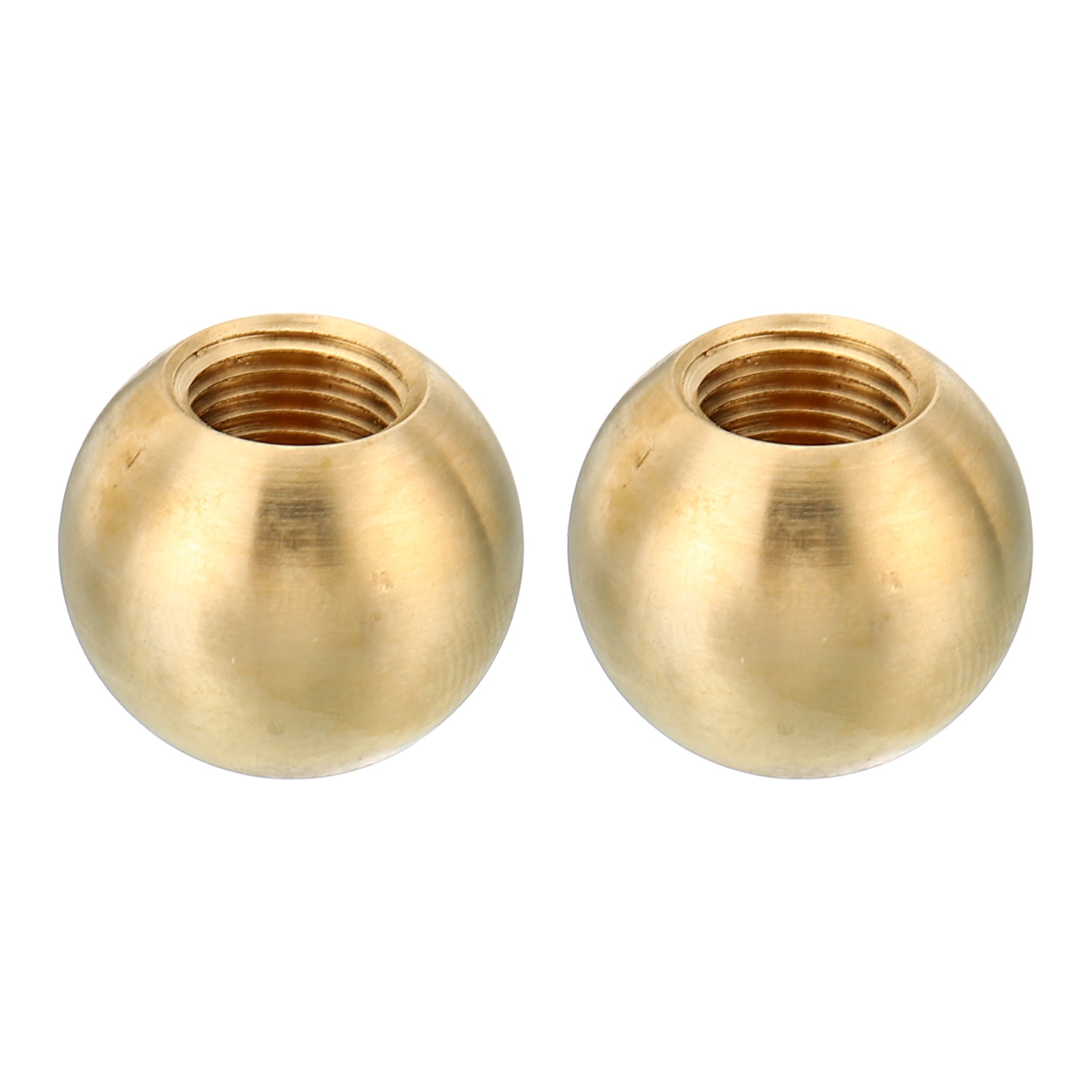 Uxcell M10x1 Thread Lamp Finials Cap Knob Brass Ball Lamp Decoration ...