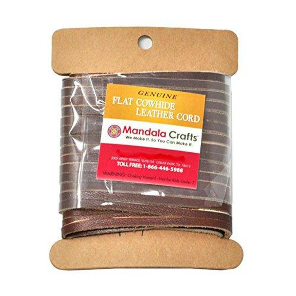 Mandala Crafts Flat Cowhide Genuine Leather String Cord Lace, Rawhide ...
