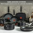 T Fal Ultimate 12 Piece Set Hard Anodized Titanium Nonstick Cookware