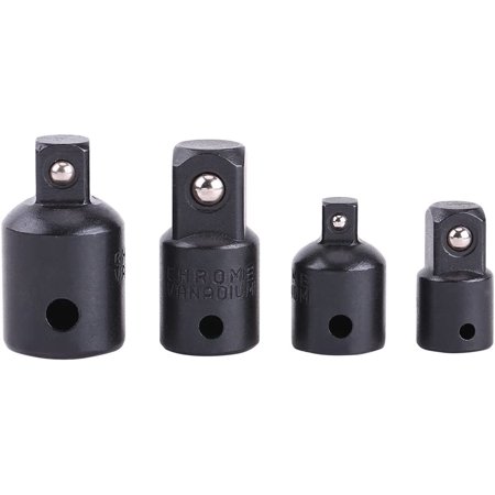 Set of 4pcs 1/2", 3/8", 1/4" Increaser and Reducer Adapters for Sockets ...