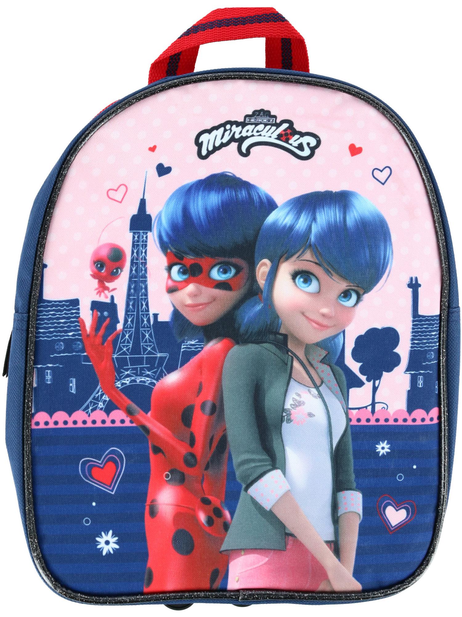 Buy Textiel Trade Girls 11-Inch Marinette Miraculous Ladybug Backpack ...
