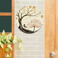 2D Wall Art - 8x8 "Aluminum metal sign with Serene Tree and bird ...