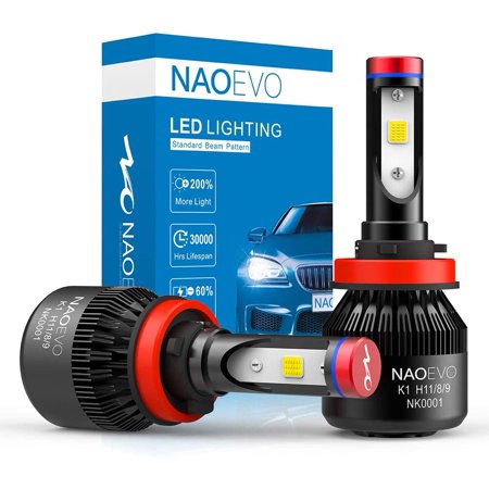 H11/H8/H9 LED Headlight Bulbs, Adjustable Beam Conversation Kit, 60W ...