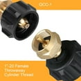 TSV Propane Refill Adapter, 1lb Gas Cylinder Tank Coupler, Solid Brass ...